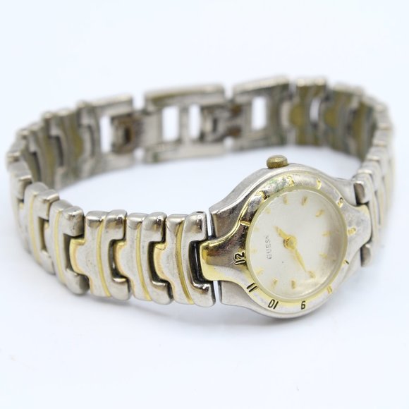 Guess | Accessories | Vintage Guess Watch Womens Stainless Silver Gold ...